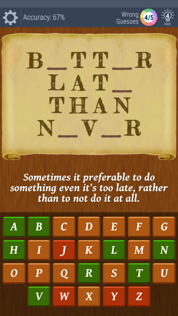 Guess the Phrases & Proverbs | Permadi.mobi